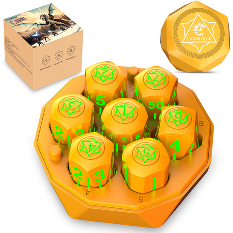 Coolest DND Dice LED Rechargeable Silicone Light Up LED Glowing Dice w ...