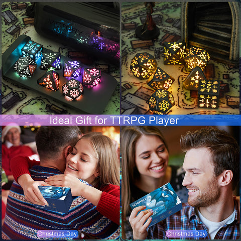 Flashing LED DND Dice Set for Dungeons and Dragons Role Playing ...